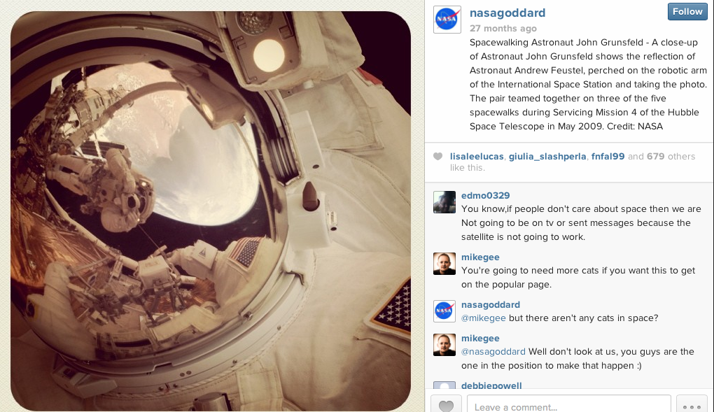 NASA joins Instagram - FedScoop